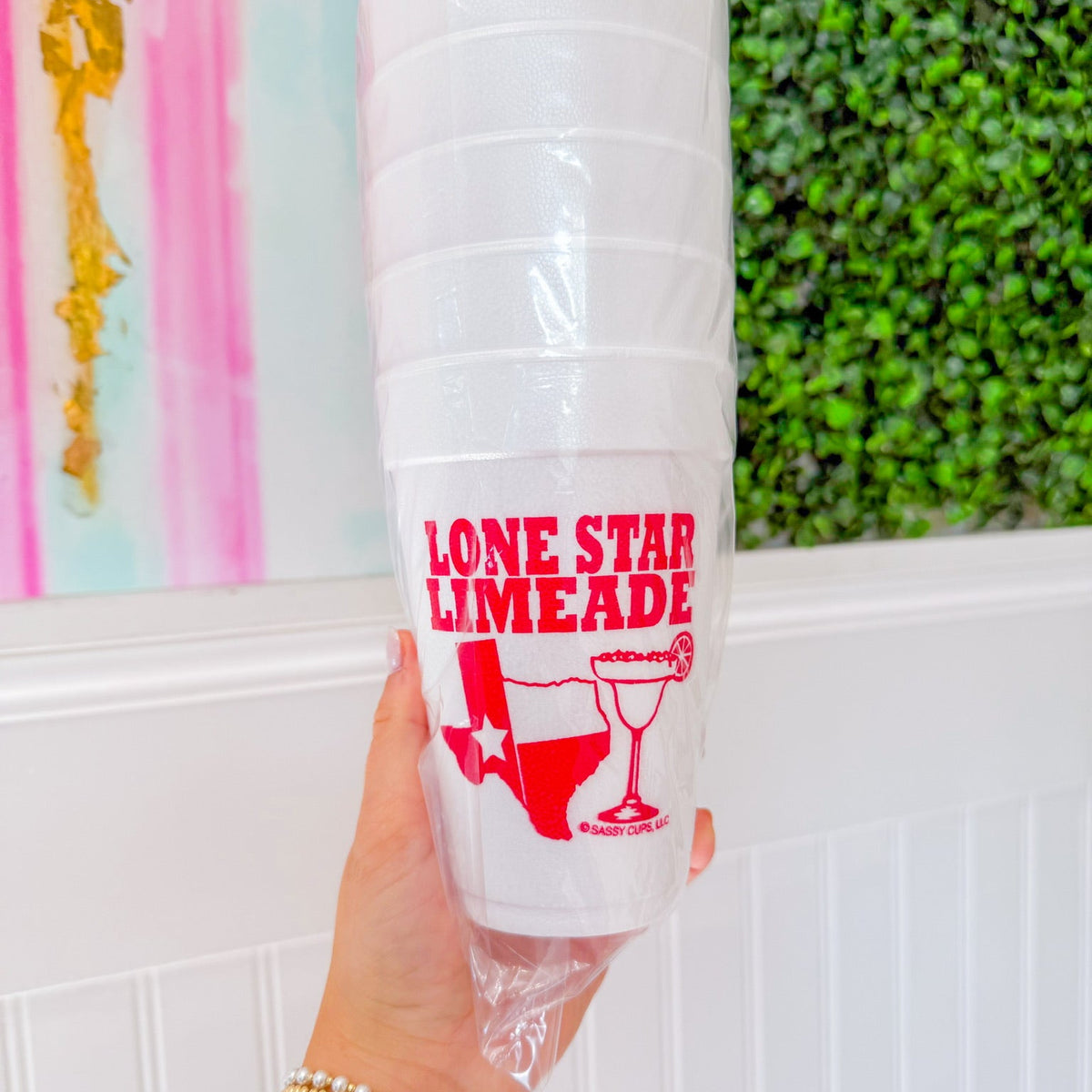 Lonestar Limeade Styrofoam Cups - 10 Pack – Shop Southern Roots TX